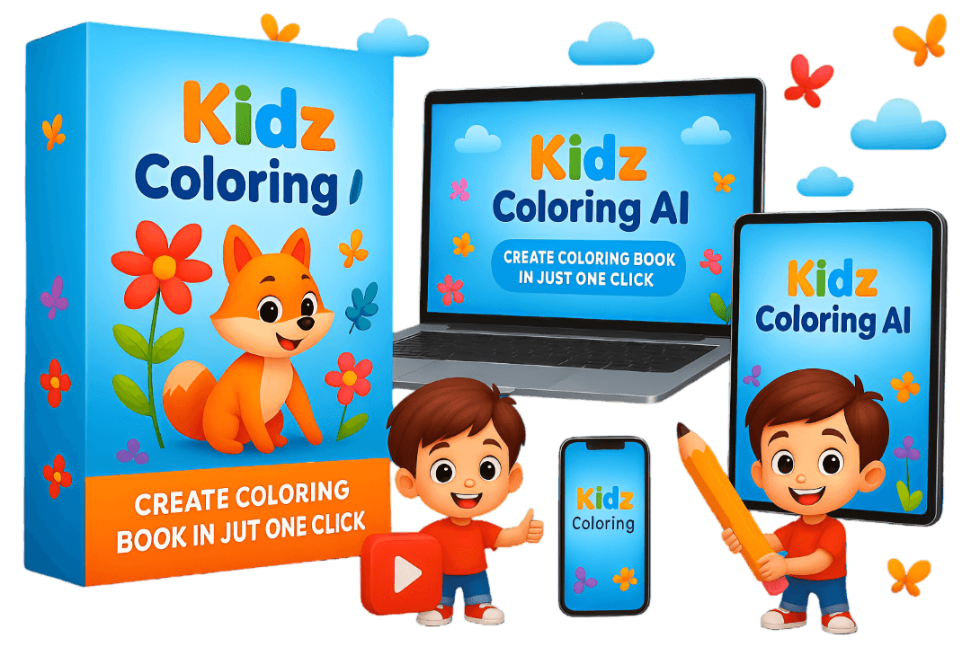 Kidz Coloring AI (Micro Saas) - Self Help 4 U