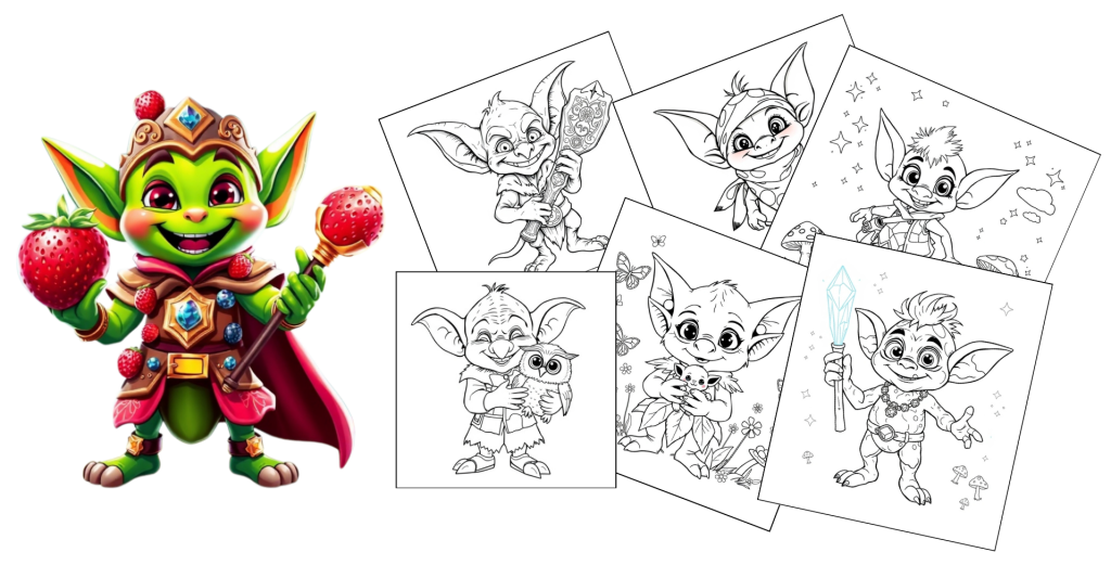 Goblin Giggles Coloring Pages - Self Help 4 U