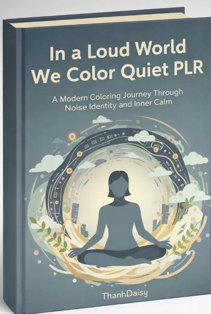In a Loud World We Color Quiet PLR - Self Help 4 U