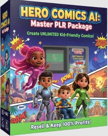 HERO COMICS AI - Creates kid friendly Comics - Self Help 4 U